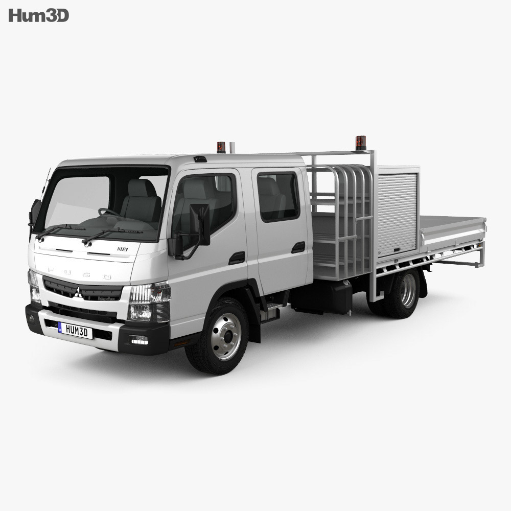 Mitsubishi Fuso Canter 815 Wide Crew Cab Service Truck 2019 3d Model Vehicles On Hum3d